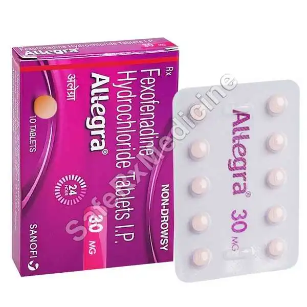 Fexofenadine 30 Mg Tablet - SafeRx Medicine